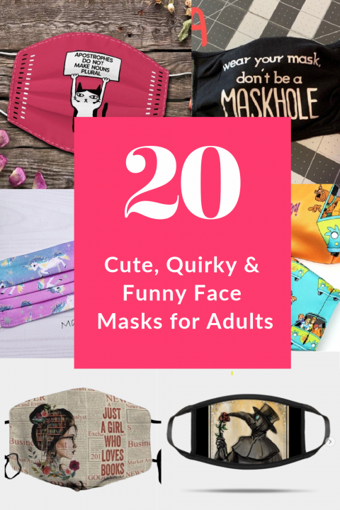 20 Cute & Quirky Face Masks For Adults That Are Almost Actually Fun To ...