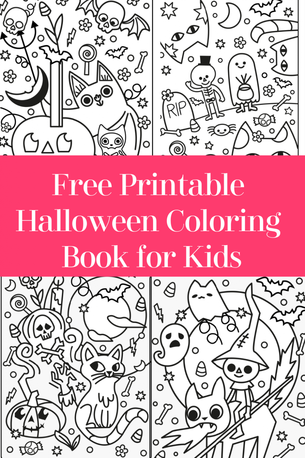 2 Free Printable Halloween Coloring Books For Kids (No Strings Attached ...